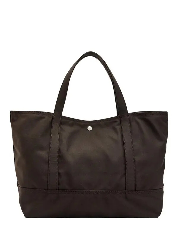 TOTEME Canvas Tote Bag - Dark Brown
