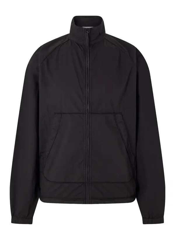 Stone Island Logo-appliquéd Cotton-blend Jacket - Black
