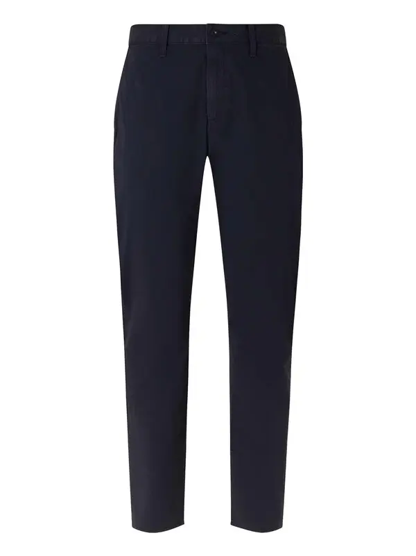 Rag & Bone Straight-leg Cotton-blend Trousers - Black