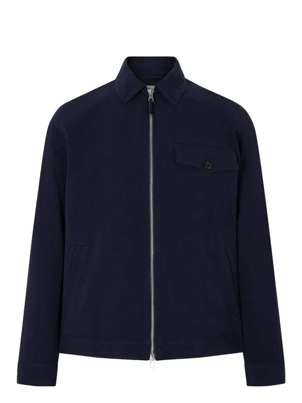 Hartford Danny Cotton Jacket - Blue
