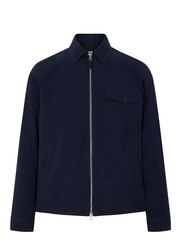 Hartford Danny Cotton Jacket - Navy