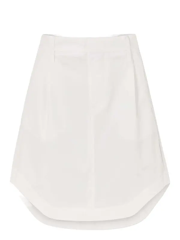 Victoria Beckham Organic Cotton Mini Skirt - White