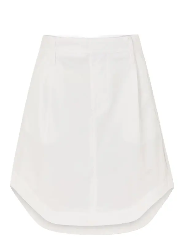 Victoria Beckham Organic Cotton Mini Skirt - White