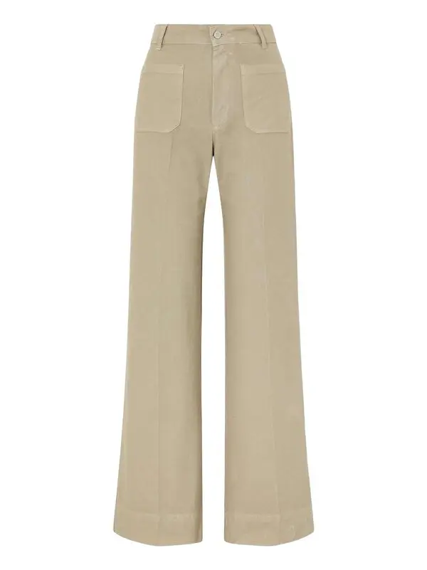 Victoria Beckham Alina High-rise Straight-leg Jeans - Stone