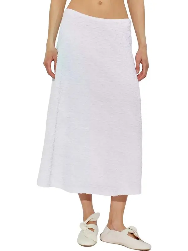 SAMSOE SAMSOE Sadaidy Textured Midi Skirt - White