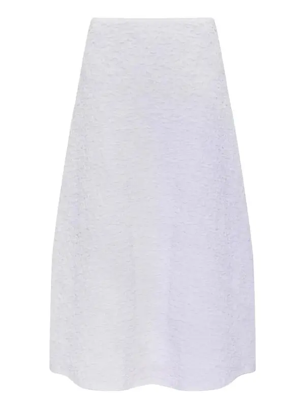 SAMSOE SAMSOE Sadaidy Textured Midi Skirt - White