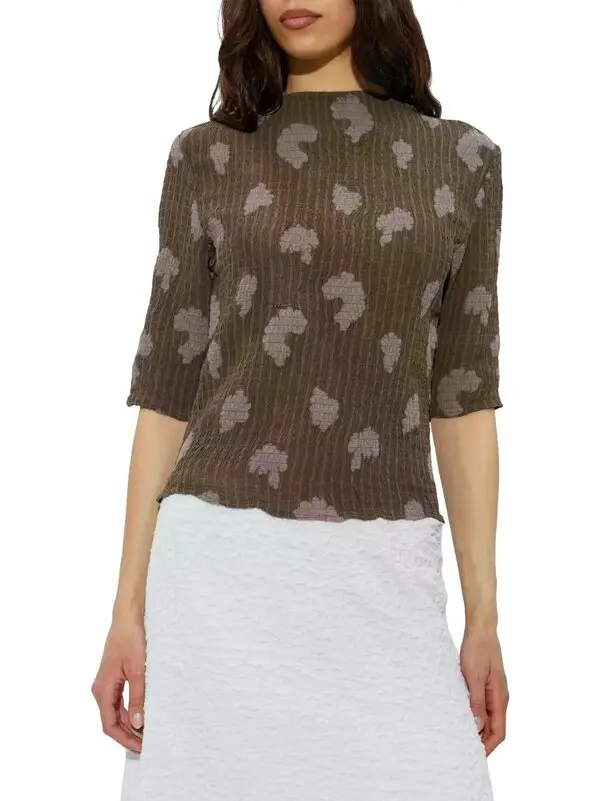 SAMSOE SAMSOE Safrida Floral-print Top - Brown