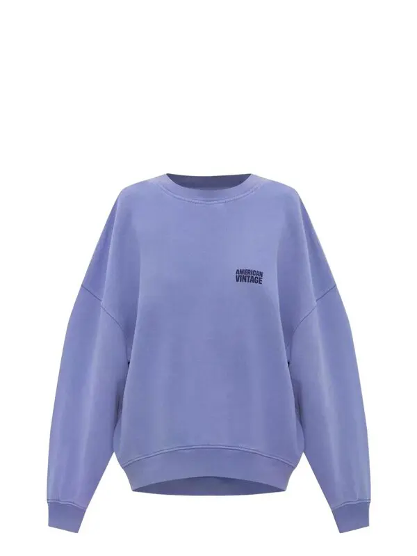 American Vintage Plizzy Logo Sweatshirt - Purple