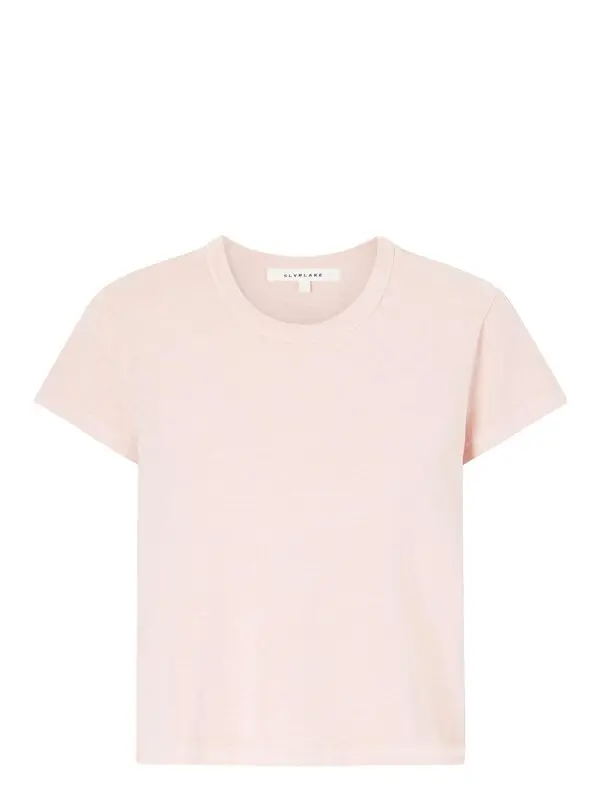 SLVRLAKE Easy Tee Cotton-jersey T-shirt - Pink
