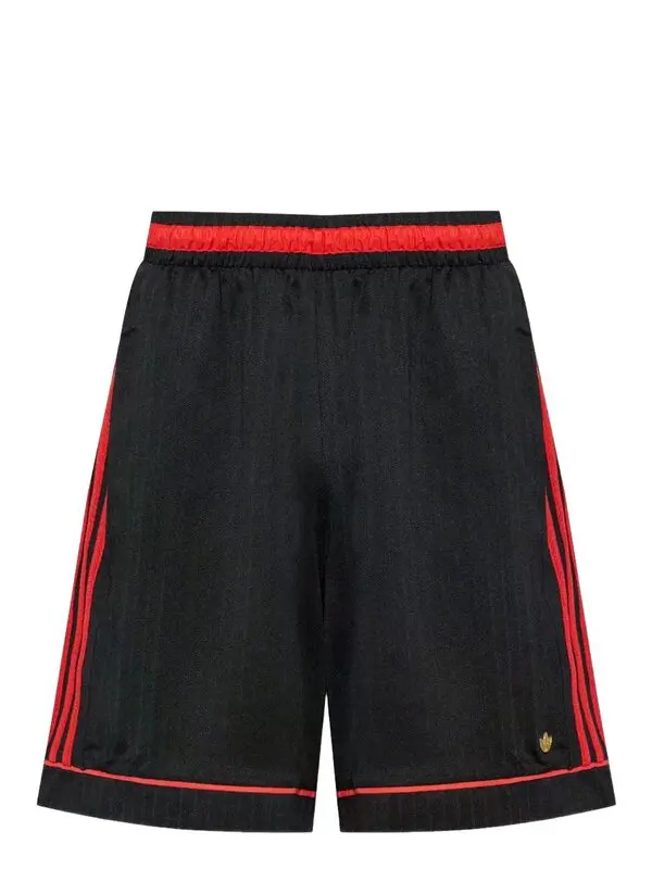 Adidas Striped-trim Shorts - Black