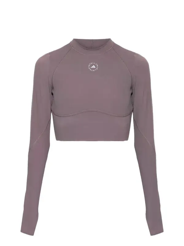 Adidas By Stella McCartney Long-sleeved Training Top - Purple