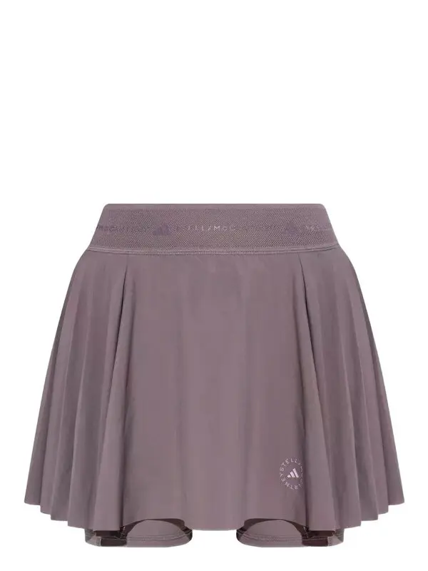 Adidas By Stella McCartney Pleated Mini Skorts - Purple
