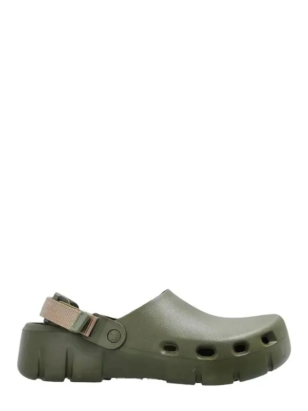 BIRKENSTOCK Birki Flow Tex Strap Clogs - Green