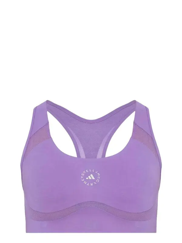 Adidas By Stella McCartney Truepurpose Power Impact Training Bra - Purple