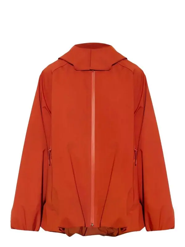 Lacoste Zip Hoodie Coat - Orange