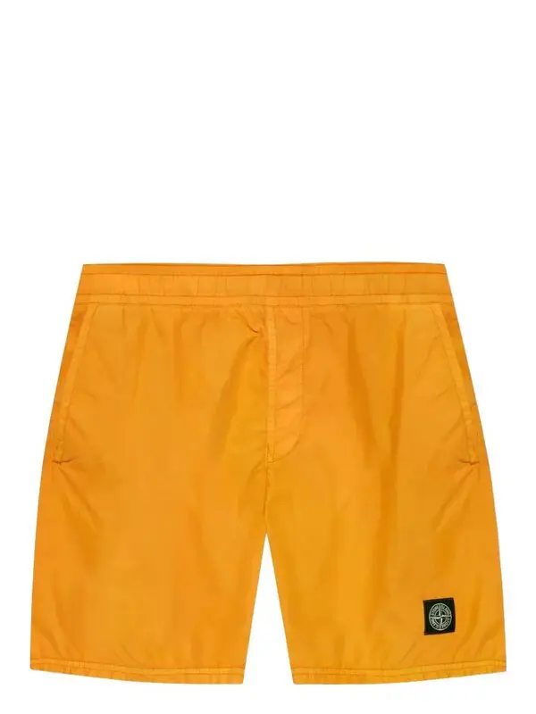 Stone Island Elasticated Swim Shorts - Orange