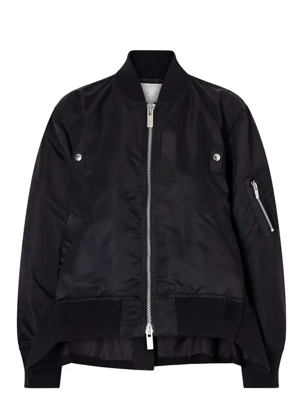 Sacai Padded Twill Bomber Jacket - Black