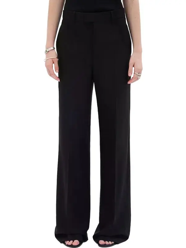ANN DEMEULEMEESTER Maaike Flared-leg Trousers - Black