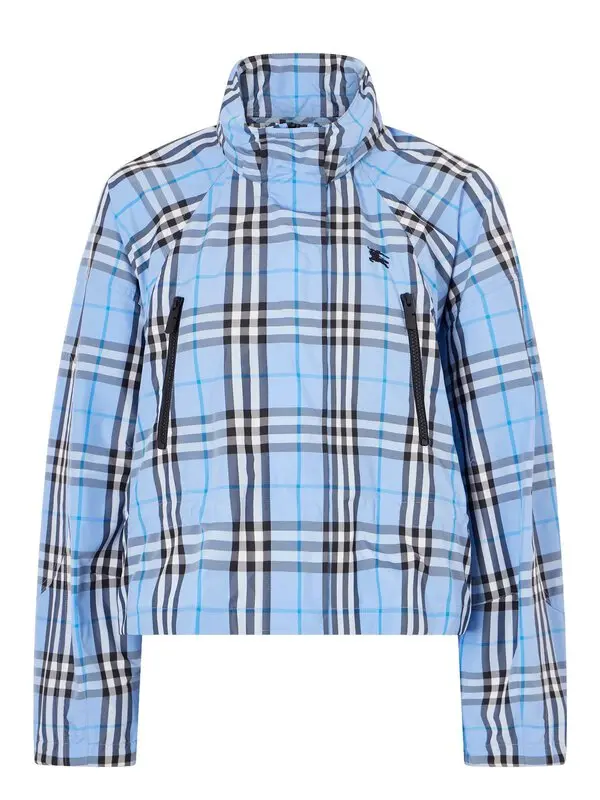 Burberry Layham Checked Jacket - Blue