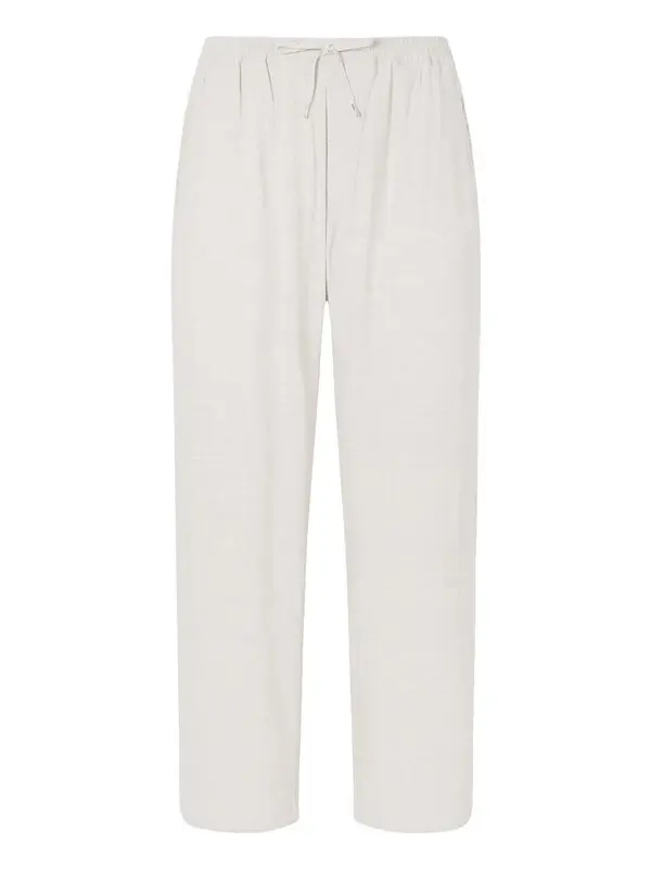 A KIND OF GUISE Samurai Straight-leg Linen And Silk-blend Trousers - Neutrals