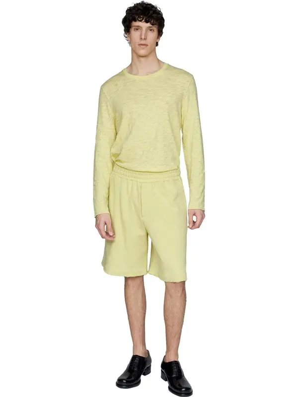 ATM Anthony Thomas Melillo French Terry Pull-on Shorts - Mellow Yellow