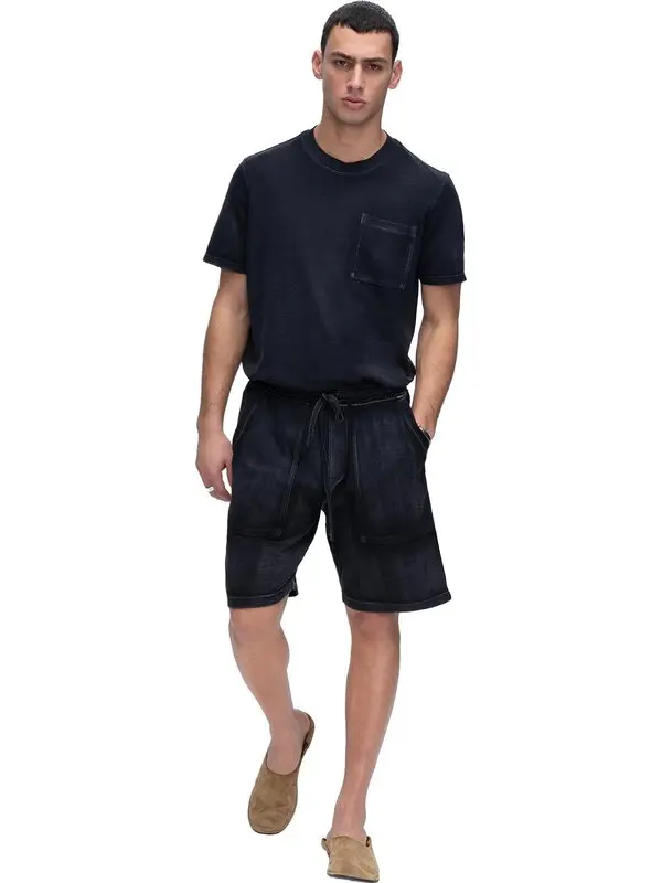ATM Anthony Thomas Melillo Pique Patch Pocket Shorts - Black