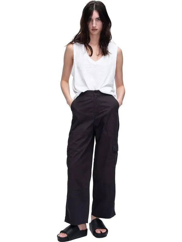 ATM Anthony Thomas Melillo Cotton Poplin Cargo Pants - Black