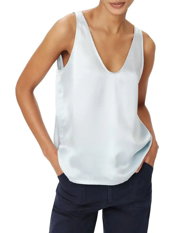 ATM Anthony Thomas Melillo Satin Cami Top - Pastel Blue