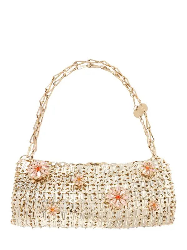 Rabanne Crystal-embellished Chainmail Shoulder Bag - Orange