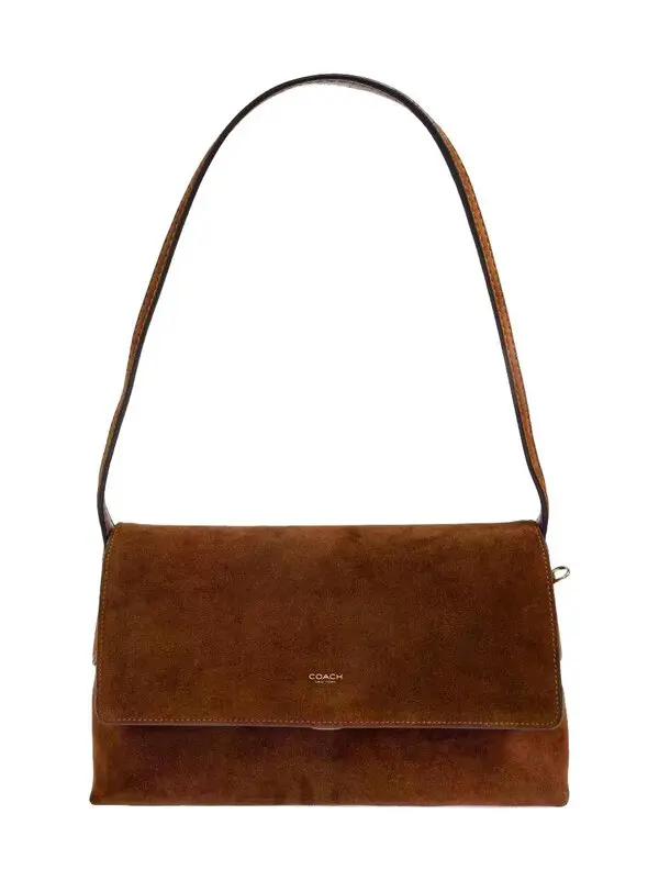 COACH Chelsea Suede Shoulder Bag - Brown