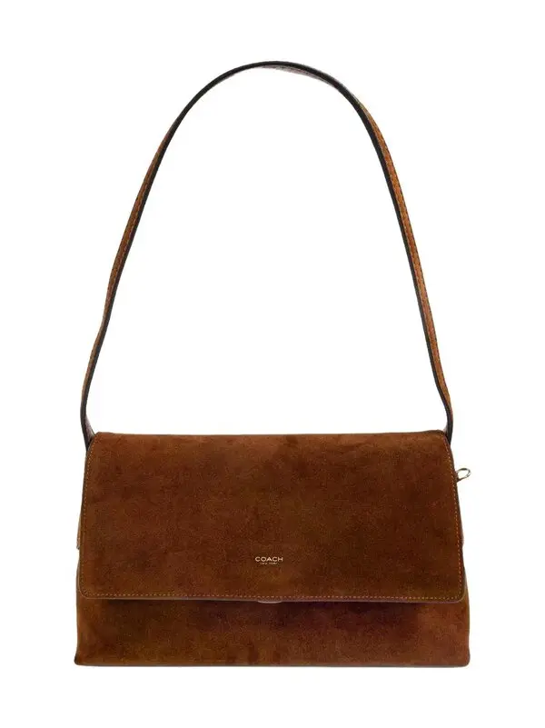 COACH Chelsea Suede Shoulder Bag - Brown