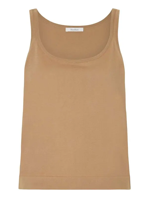 Max Mara Cotton-jersey Vest - Brown