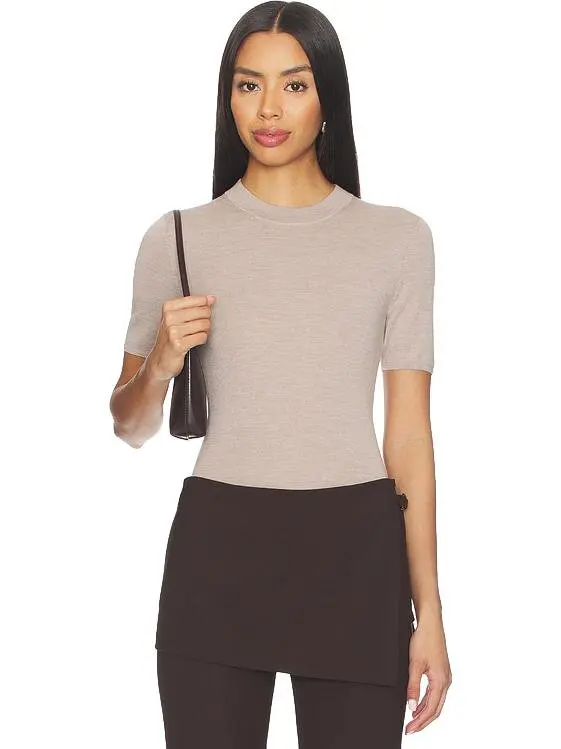 EAVES Lorita Knit Top - Taupe
