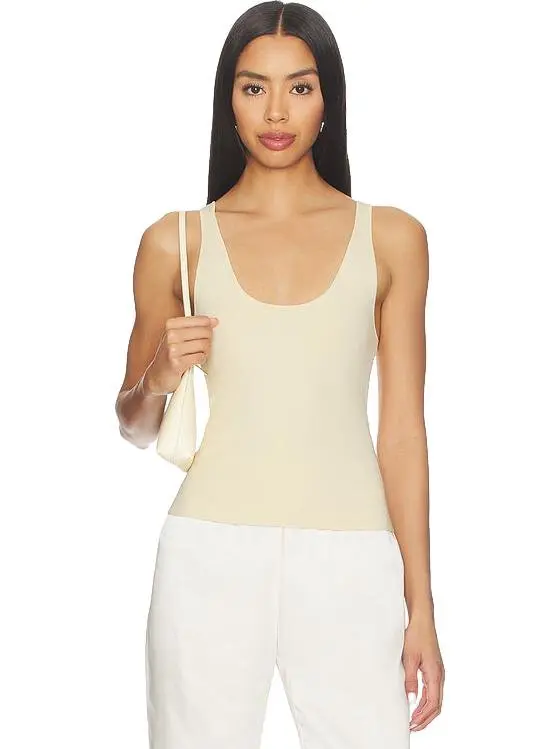 EAVES Marlisse Structured Knit Tank - Cream