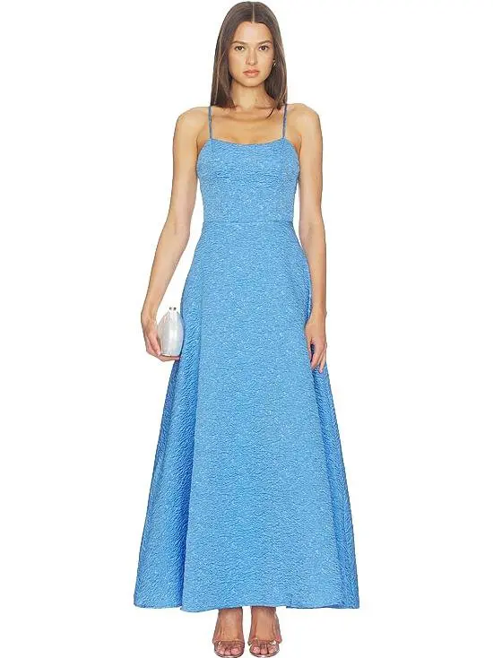 ELLIATT Briallen Textured Gown - Blue
