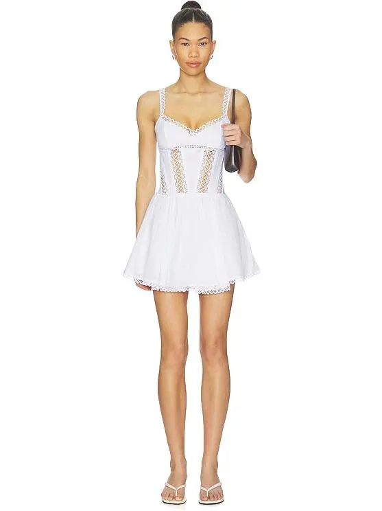 Charo Ruiz Ibiza Gardenia Mini Dress - White
