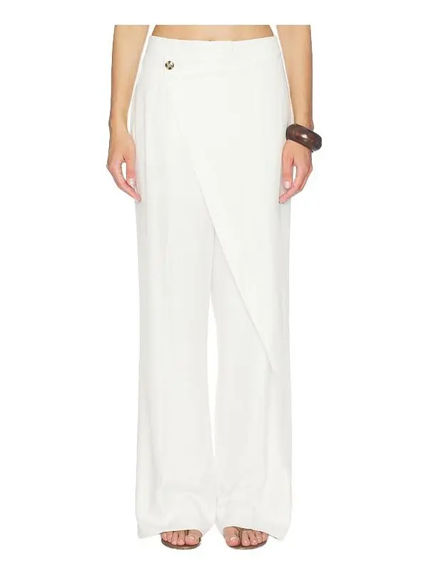 HERSKIND Alina Mid-waist Pants - White