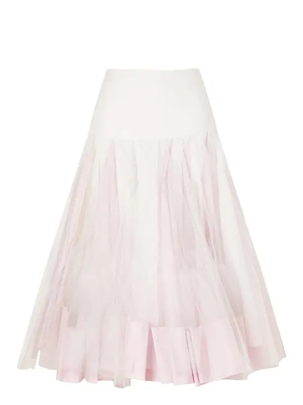 Jacquemus La Jupe Mireio Pleated Midi Skirt - Pastel Pink