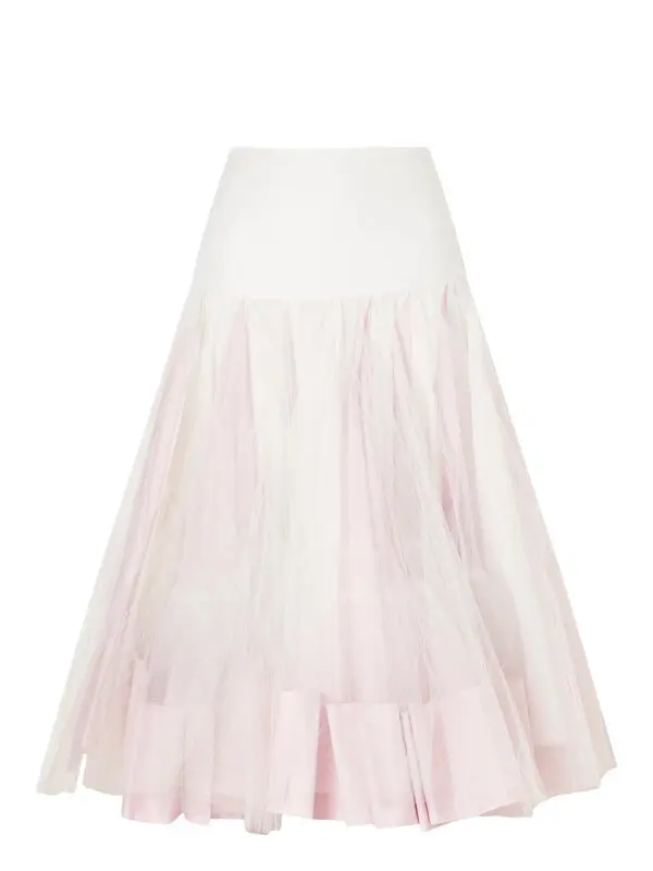 Jacquemus La Jupe Mireio Pleated Midi Skirt - Pink