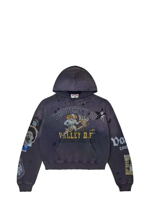 VALE FOREVER Printed Hoodie - Grey