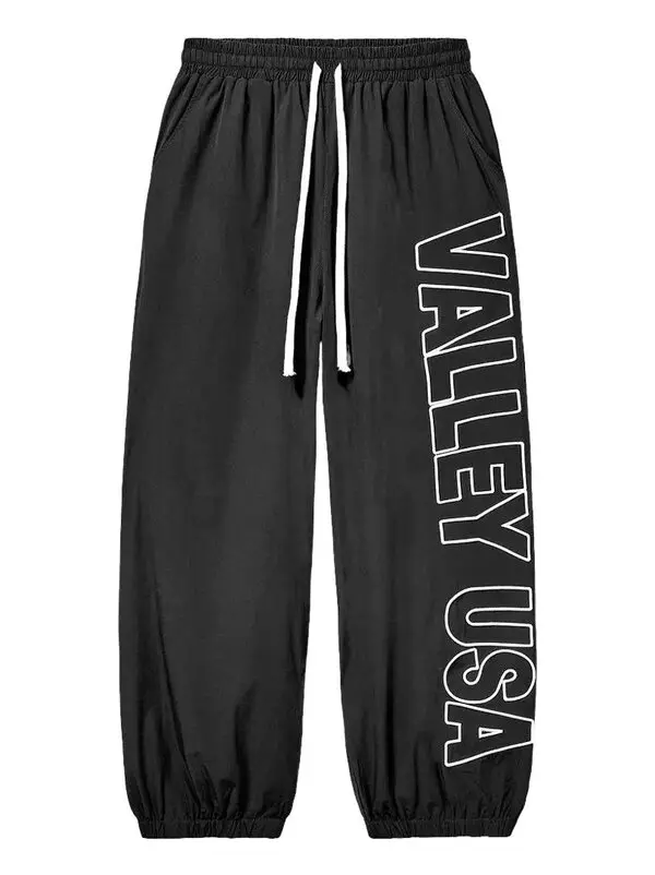 VALE FOREVER Elasticated-waistband Track Pants - Black