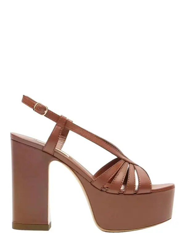 Casadei Elsa Platform Sandals - Brown