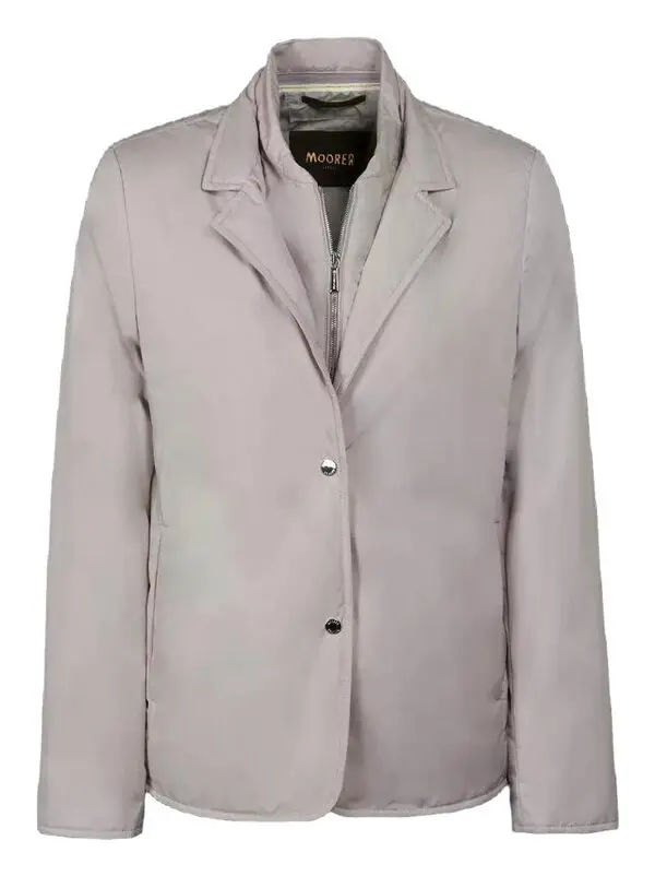 MOORER Ifigenia Single-breasted Blazer - Grey