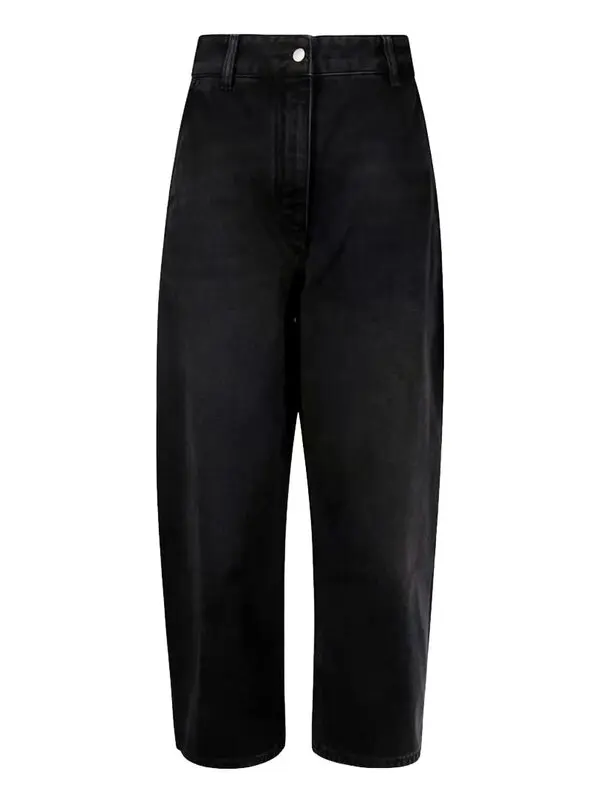 Studio Nicholson Belt-loop Buttoned Wide-leg Jeans - Black