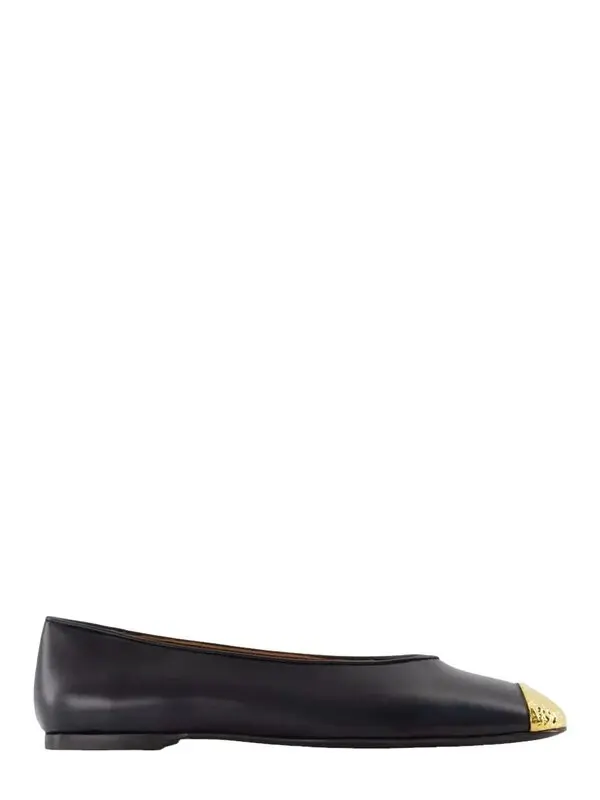 GIUSEPPE ZANOTTI Amanda Round-toe Ballet Flats - Black