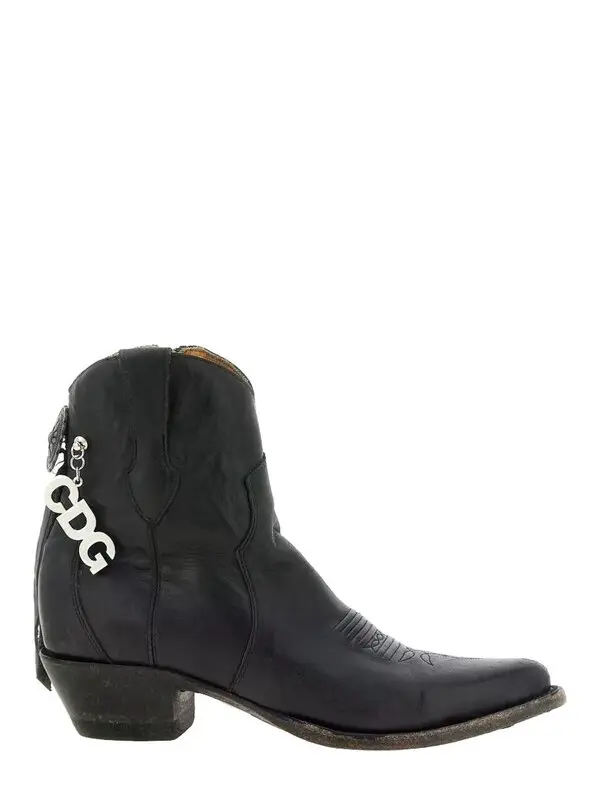 Comme Des Garçons Cdg X Mexicana Logo-charm Boots - Black