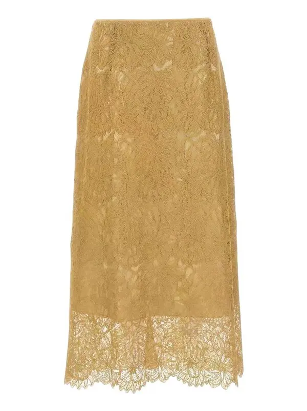 Vince Lace Midi Skirt - Neutrals