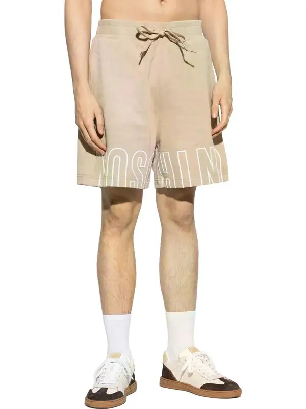 Moschino Logo-detail Shorts - Neutrals