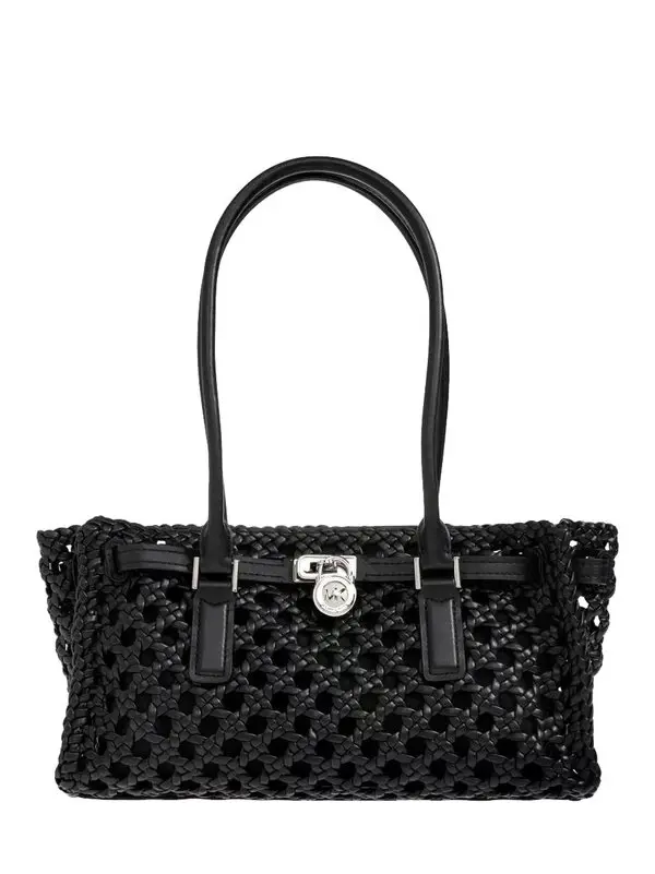 Michael Kors Hamilton Woven Tote Bag - Black