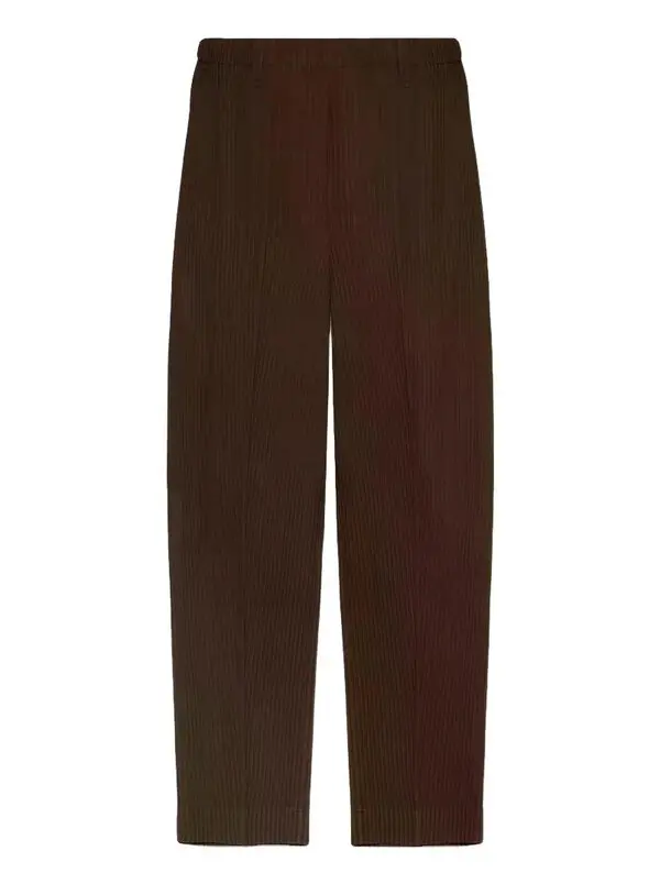 Issey Miyake Tuxedo Pleated Trousers - Brown